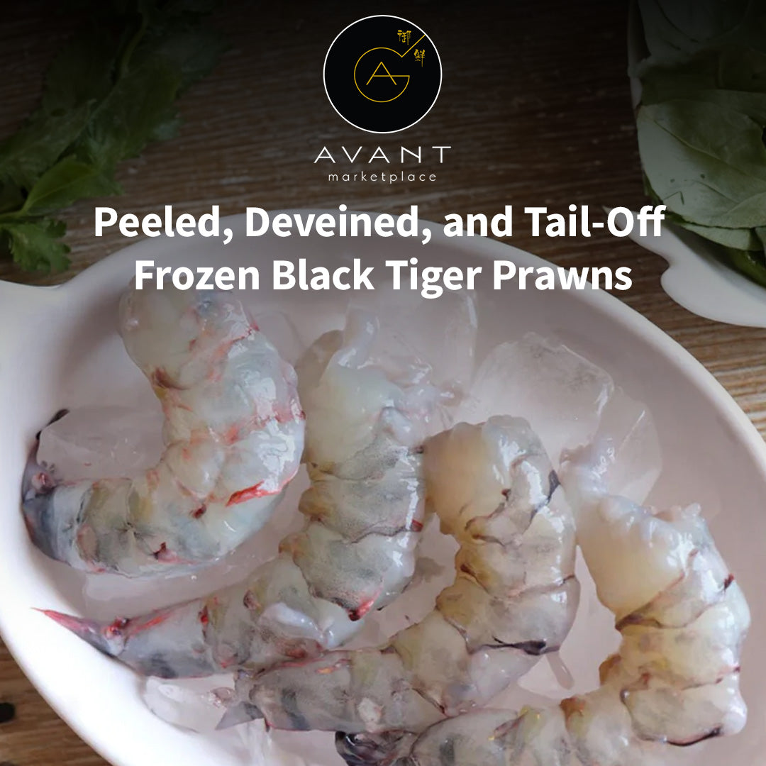 Peeled, Deveined, Tail-Off Frozen Black Tiger Prawns (PND) | Avant ...